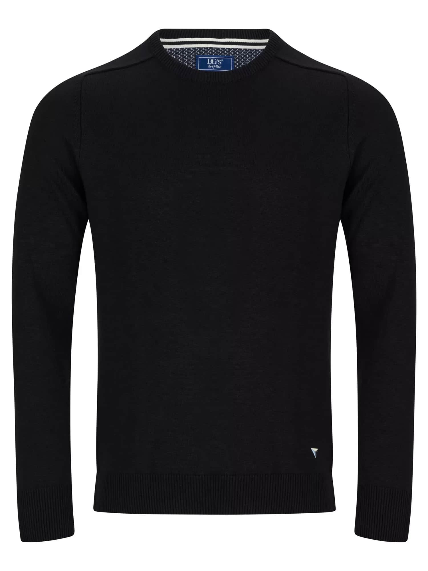 DG's Drifter Men's Crew Neck Sweater Black